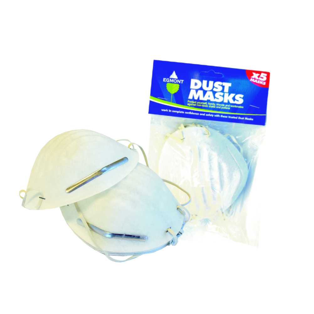 Retail Disposable Dust Mask - 5 Pack - Egmont Commercial