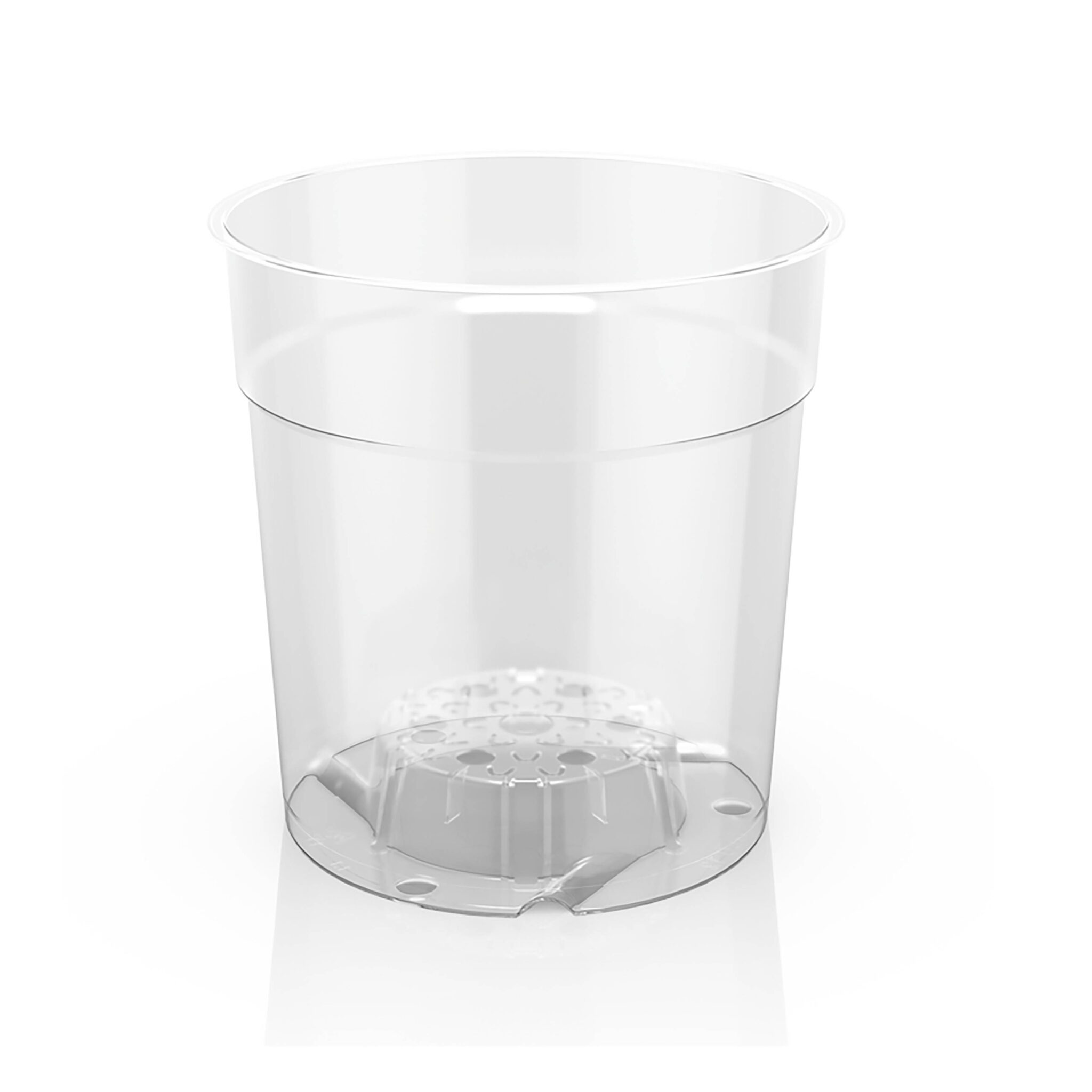Orchid/indoor house plants pots - clear/translucent - Egmont Commercial